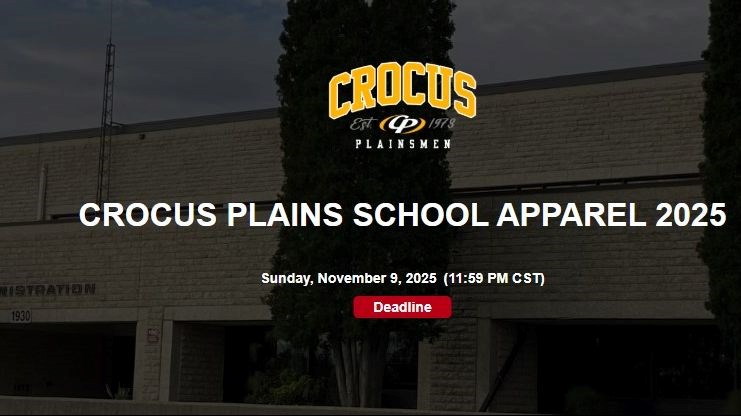 Crocus Plains School Apparel 2025